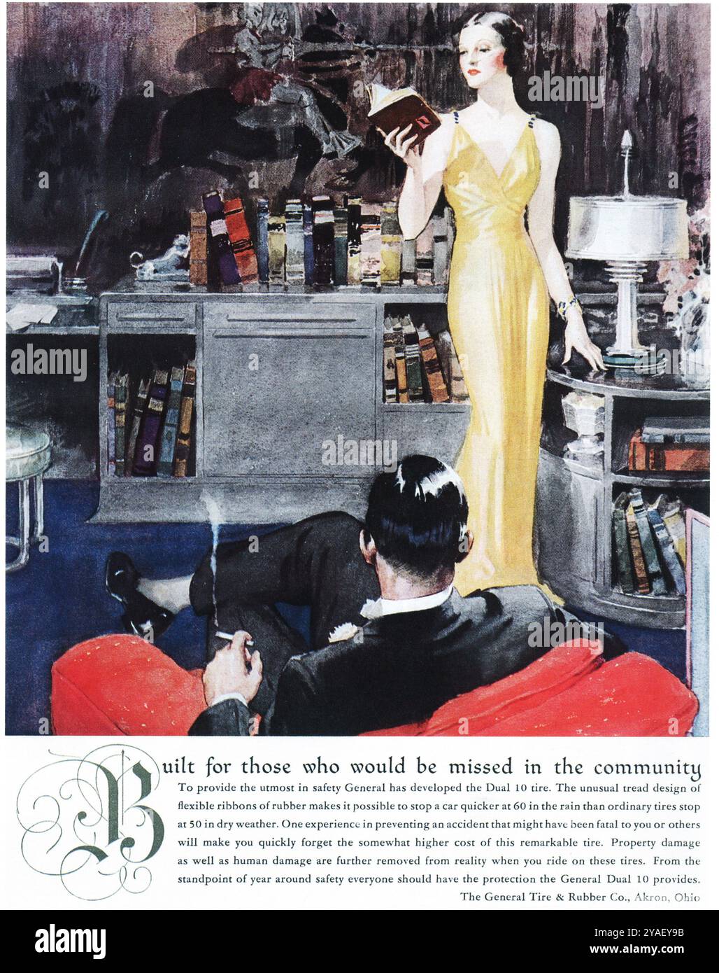 1937 General Tire Ad Stock Photo - Alamy