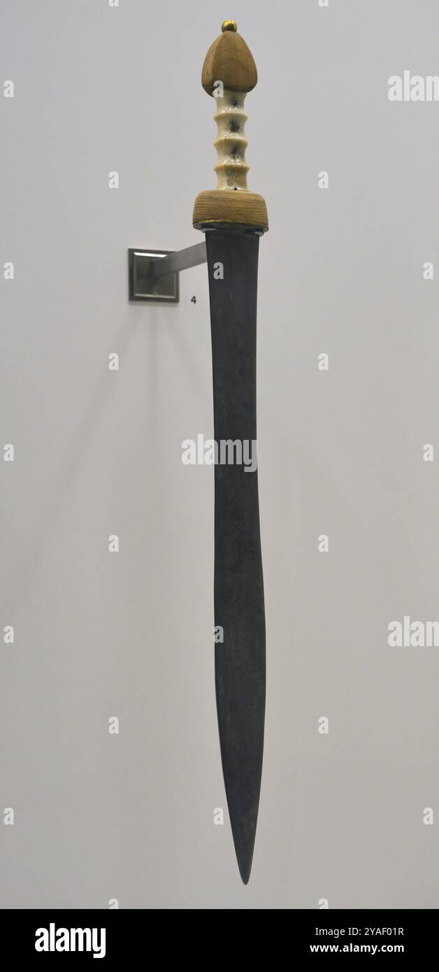 Roman Cavalry "spatha" (sword). Replica. Army Museum. Toledo, Spain ...