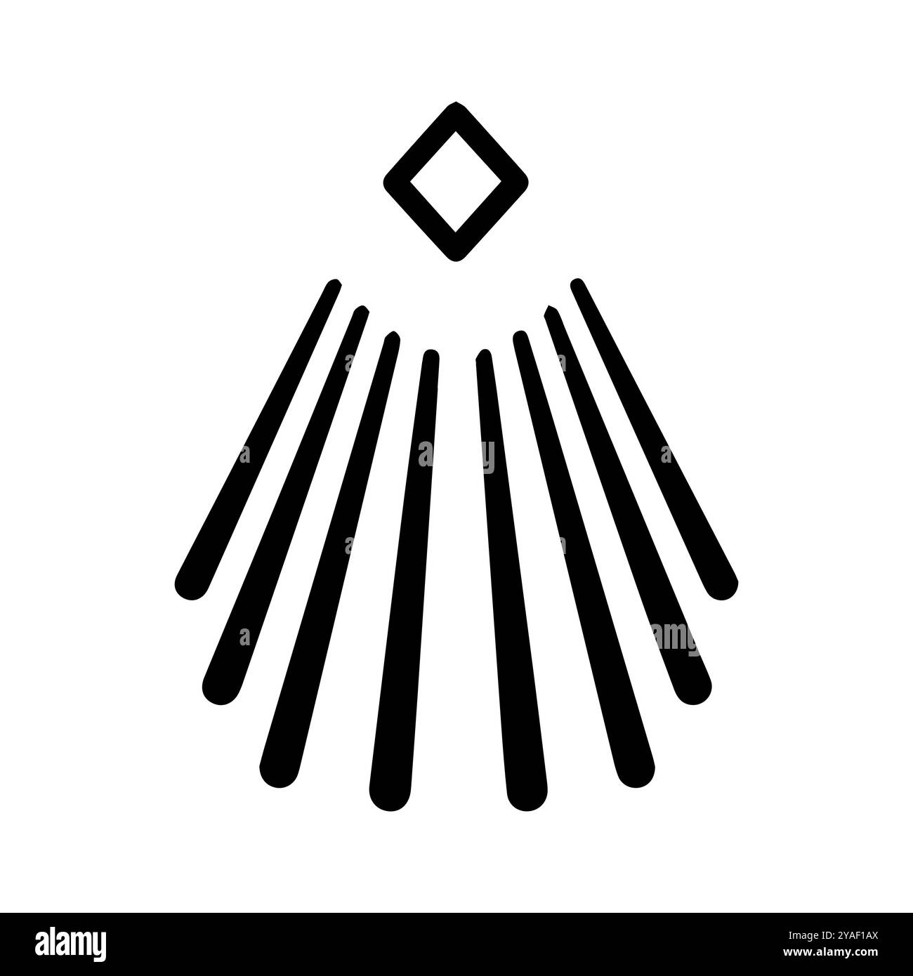 beam icon or modern line symbol. Vector line art and icon design with ...