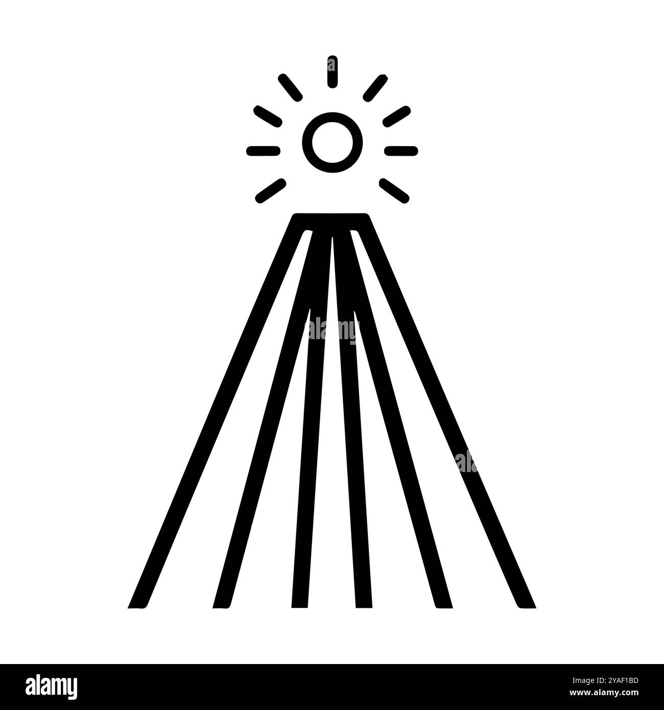 beam icon or modern line symbol. Vector line art and icon design with ...