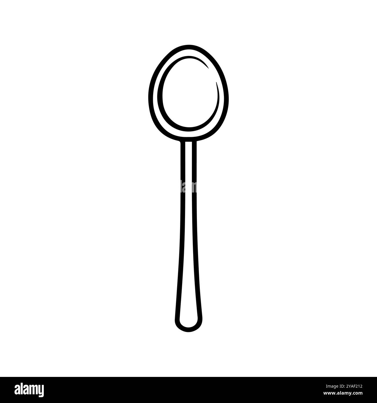 spoon icon or modern line symbol. Vector line art and icon design with ...