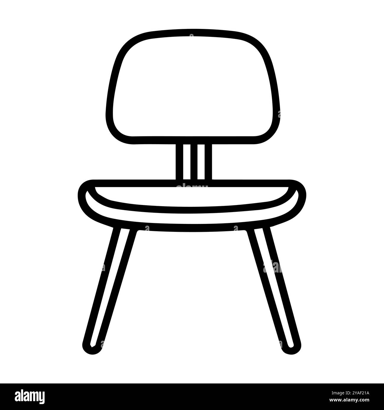 chair icon or modern line symbol. Vector line art and icon design with ...