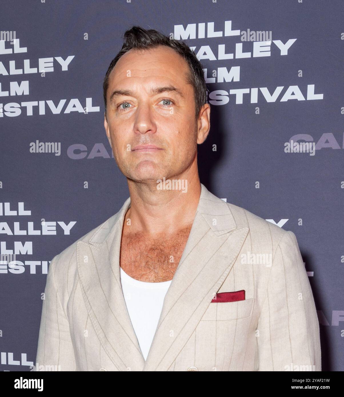 San Rafael, USA. 13th Oct, 2024. Jude Law attends a special tribute and ...