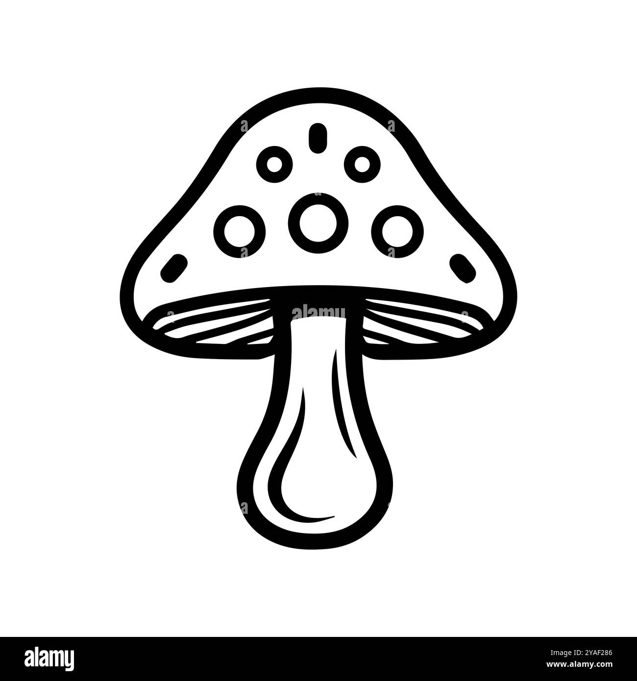 mushroom icon or modern line symbol. Vector line art and icon design ...