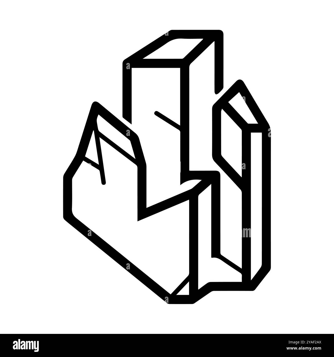 quarry icon or modern line symbol. Vector line art and icon design with ...