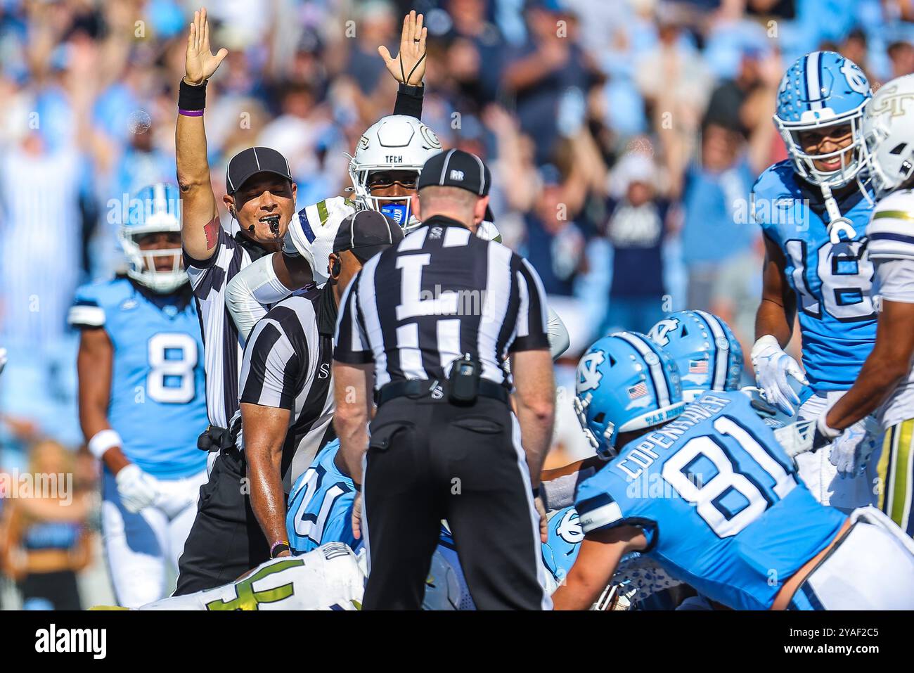 October 12, 2024: Touchdown by quarterback North Carolina senior ...