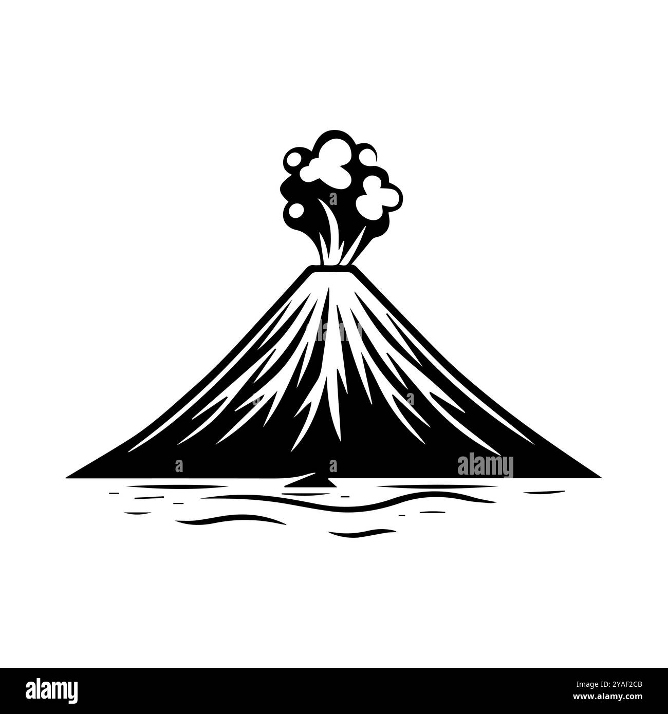Line lava icon Black and White Stock Photos & Images - Alamy