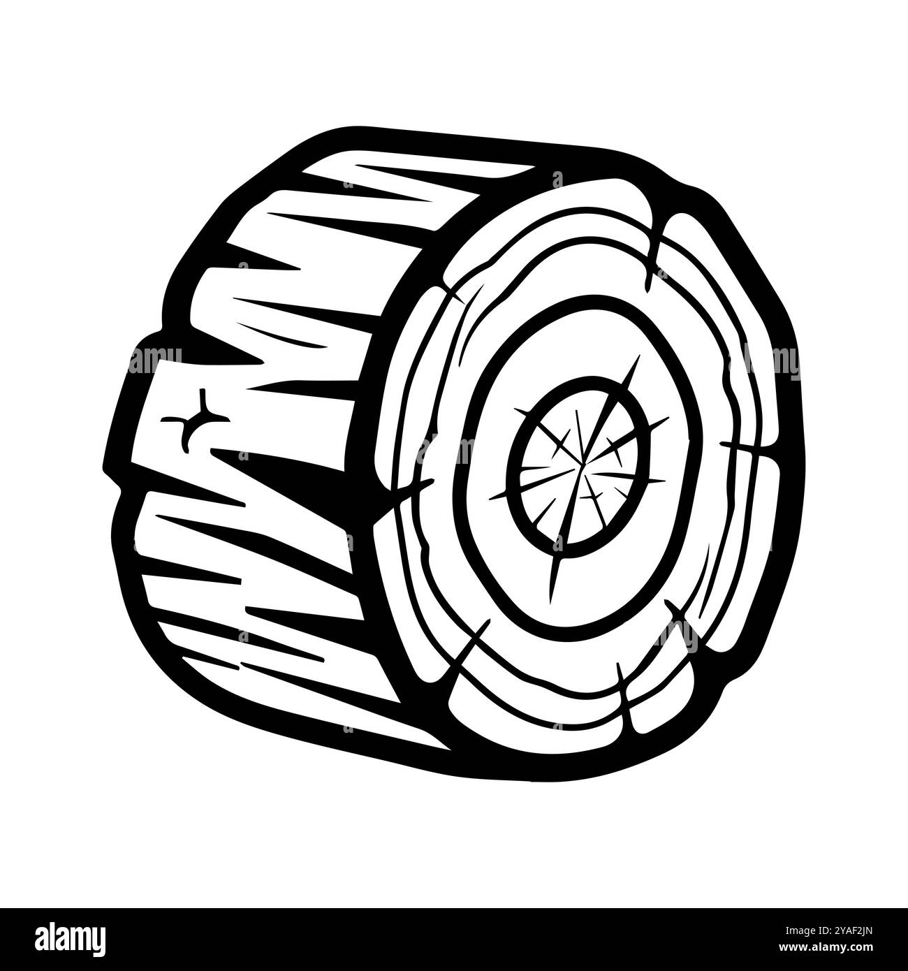 wood log icon or modern line symbol. Vector line art and icon design ...