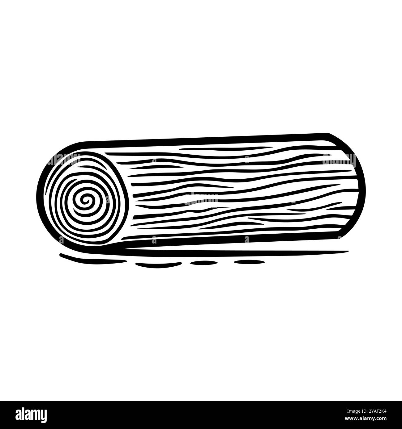 wood log icon or modern line symbol. Vector line art and icon design ...