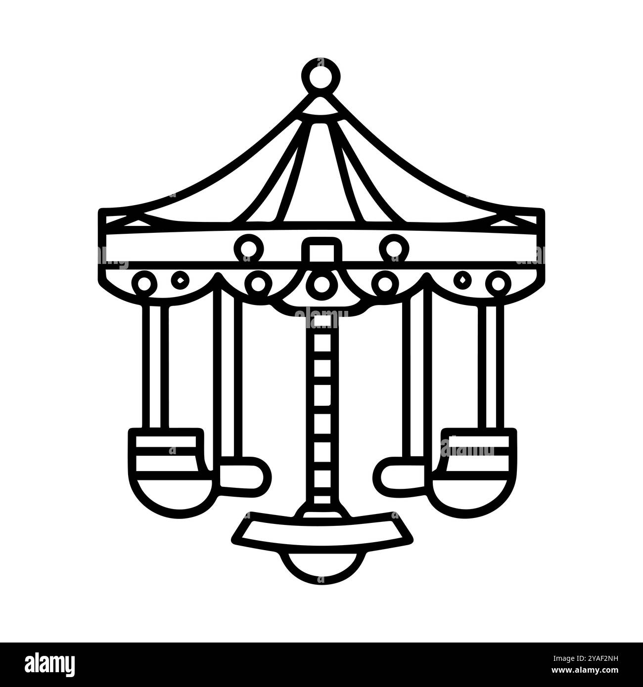 carousel icon or modern line symbol. Vector line art and icon design ...