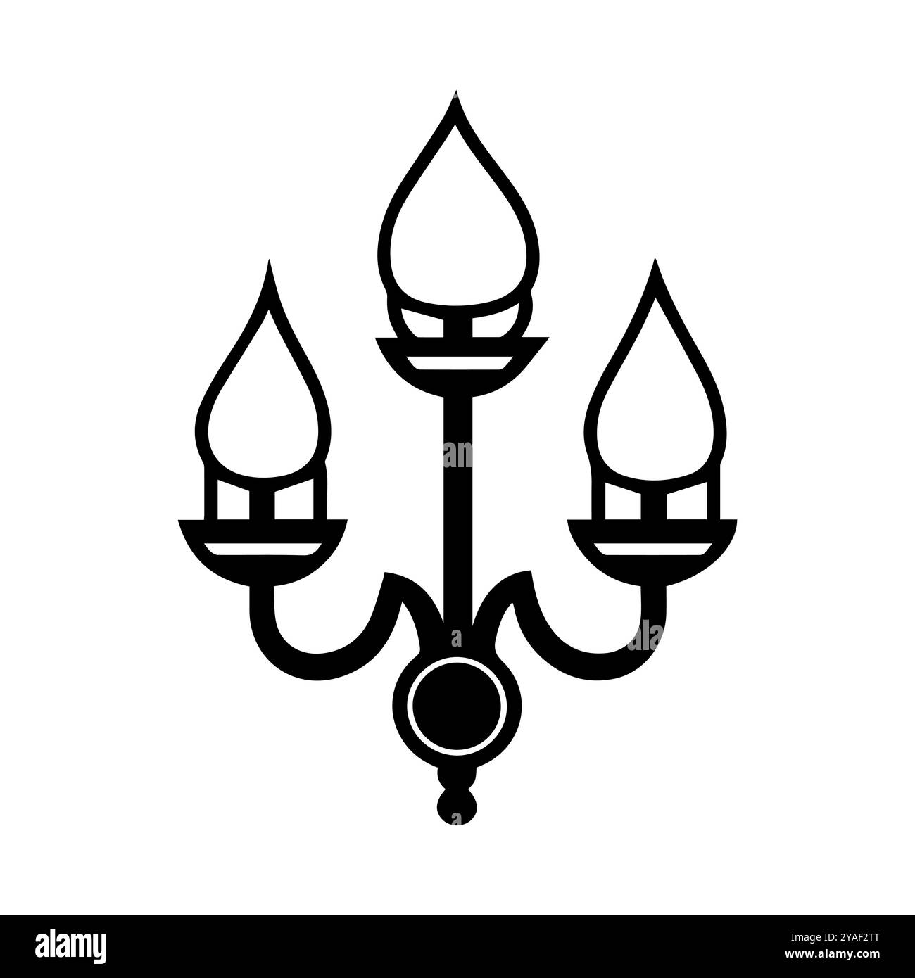 sconce icon or modern line symbol. Vector line art and icon design with ...