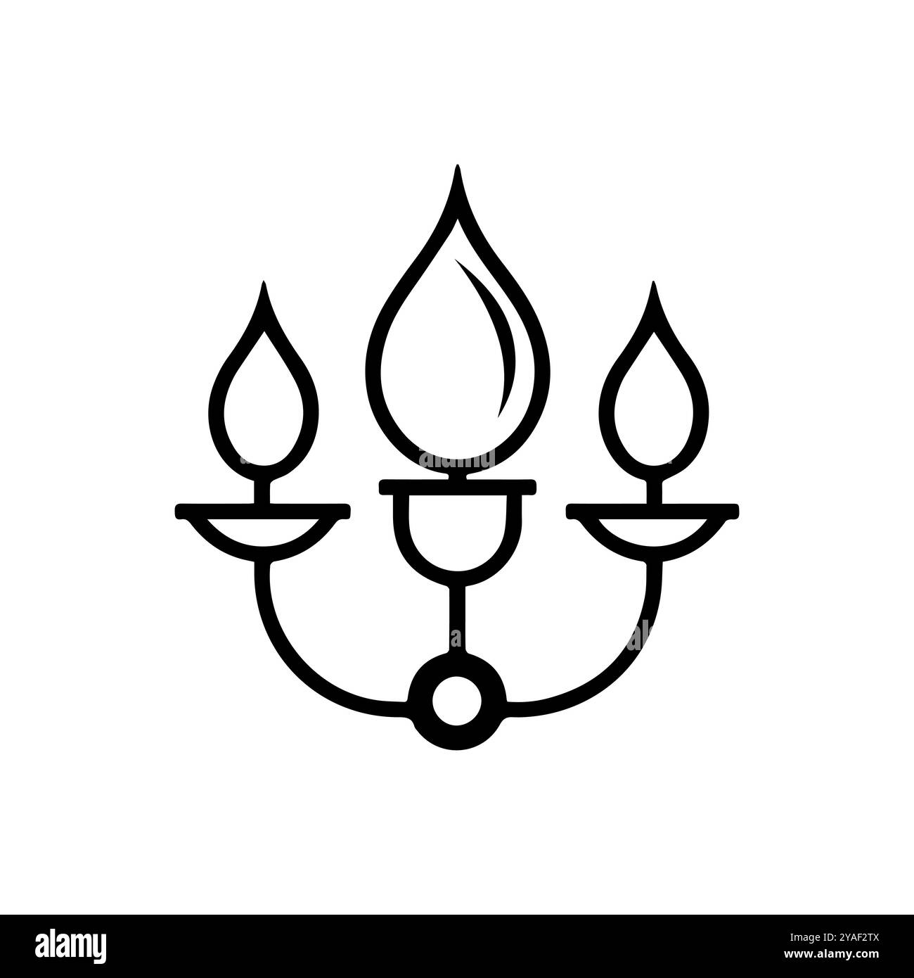 sconce icon or modern line symbol. Vector line art and icon design with ...