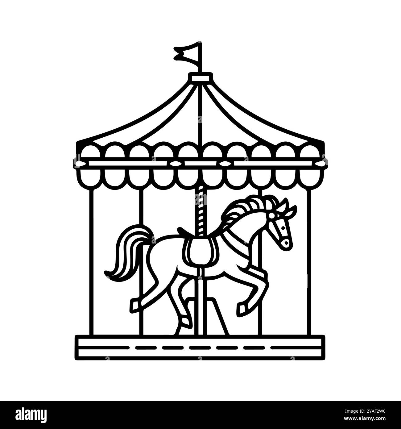 carousel icon or modern line symbol. Vector line art and icon design ...