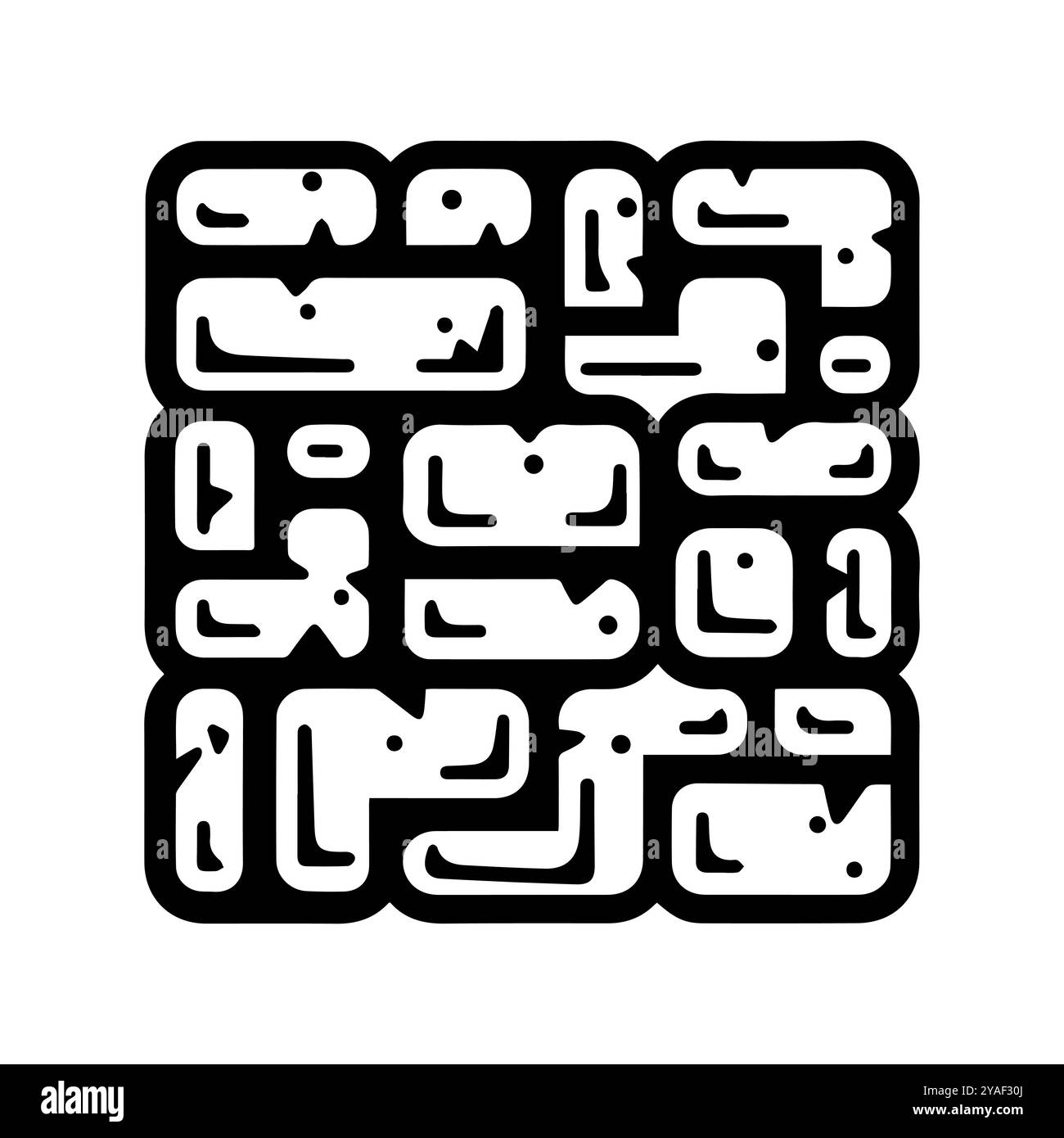 Tile icon or modern line symbol. Vector line art and icon design with ...