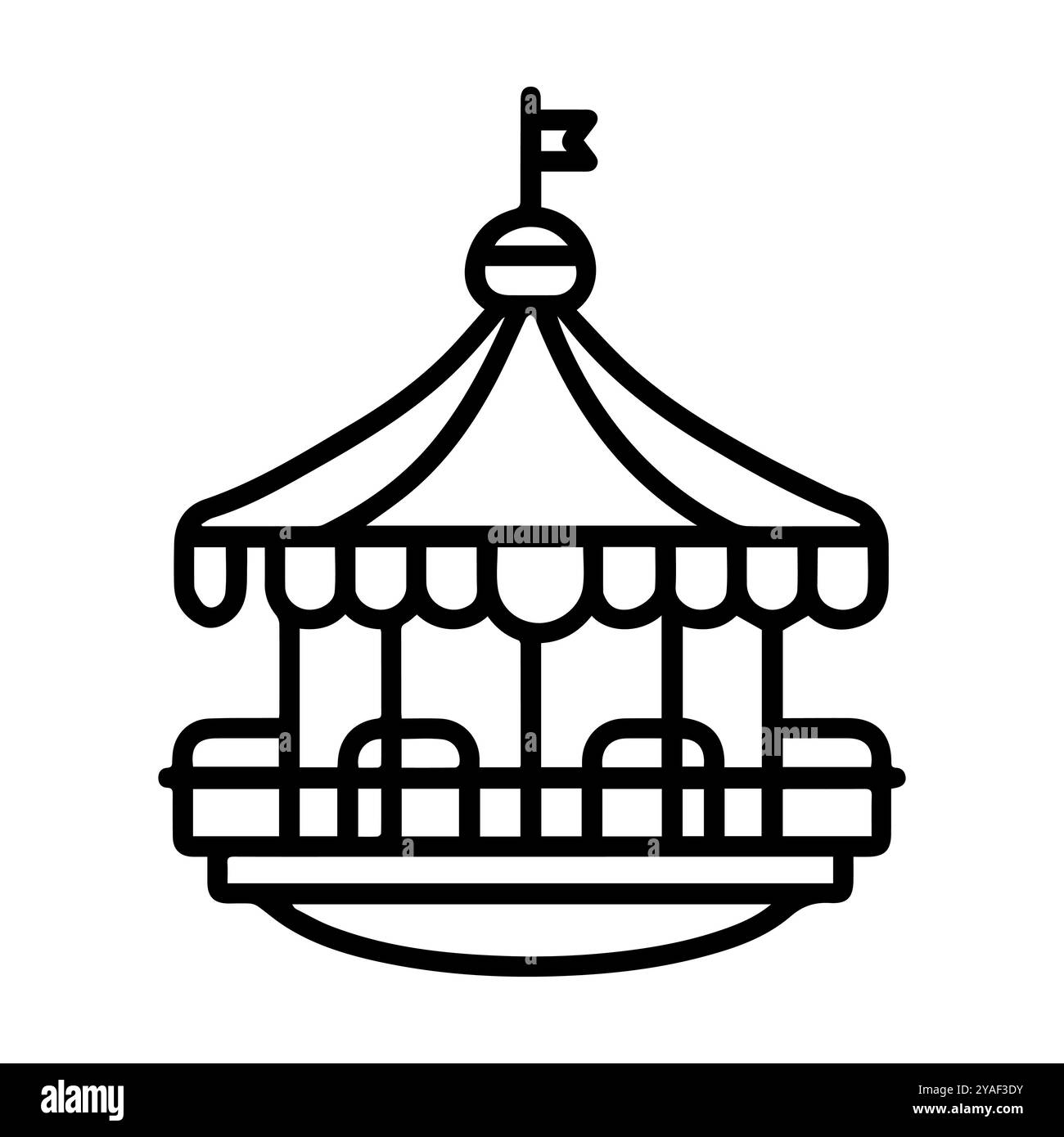 carousel icon or modern line symbol. Vector line art and icon design ...