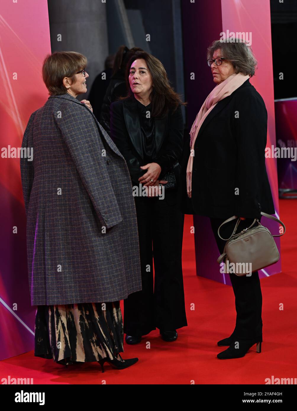 LONDON, UK. 13th Oct, 2024. Ana Lucia Paiva, Maria Carlota Bruno and ...