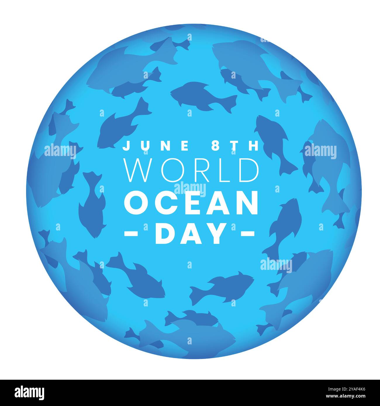 eye catching world ocean day background raise awareness for climate change vector Stock Vector ...