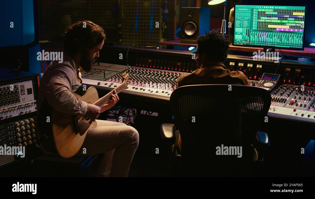 Skilled artist guitarist recording hi-res stock photography and images ...