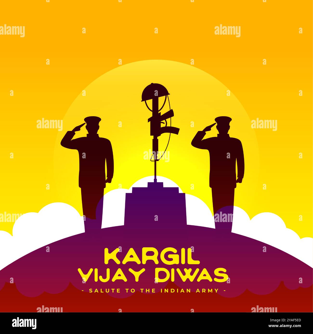 kargil vijay diwas background with indian army soldiers vector Stock Vector Image & Art - Alamy