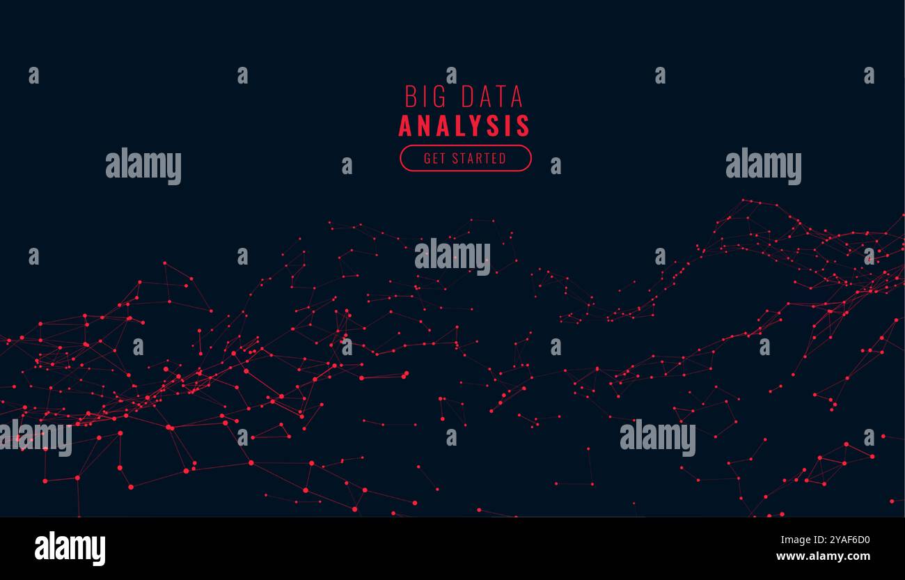 abstract digital polygonal array banner for science innovation vector ...