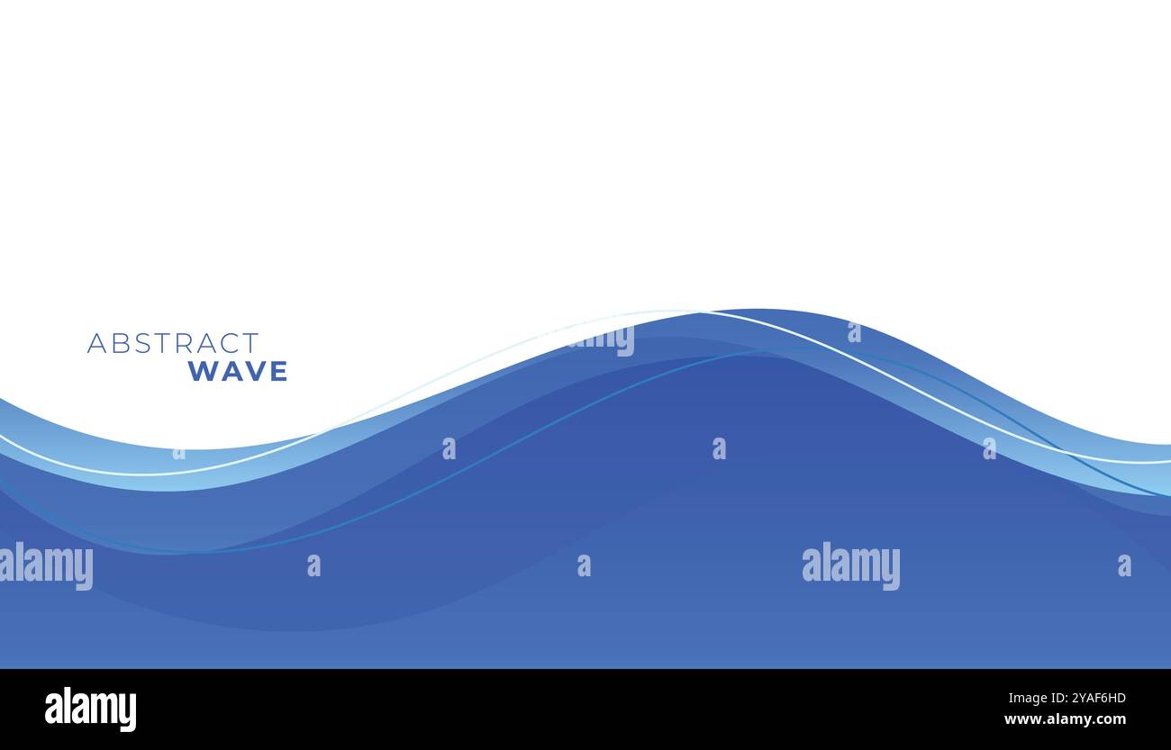 abstract blue wave with dynamic curls and flowing motion background ...