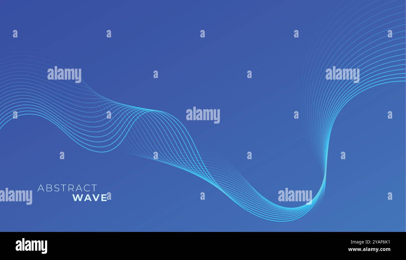 line style abstract wave with curvy and smooth movement background ...