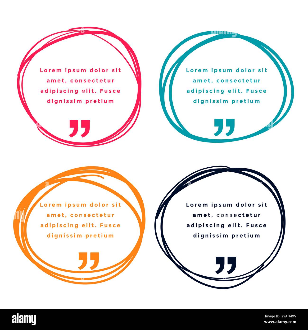 eye catching word punctuation mark template design in collection vector ...