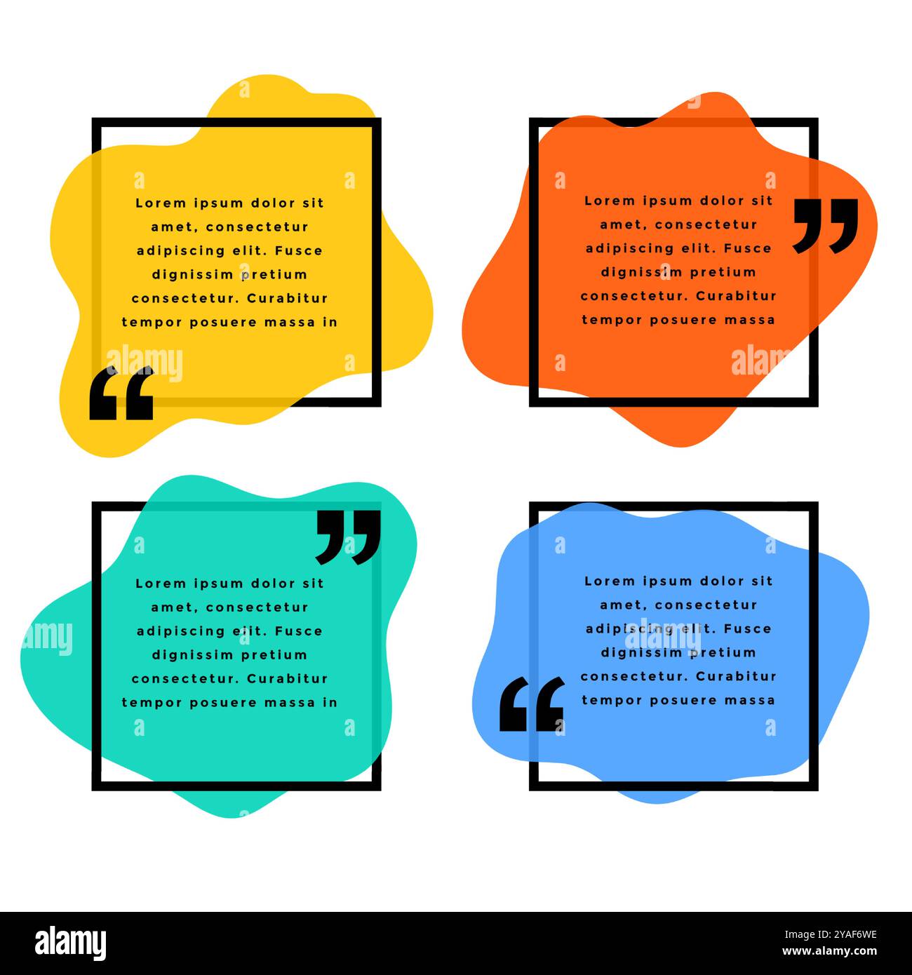 modern quotation inverted comma sign template for social comment or ...