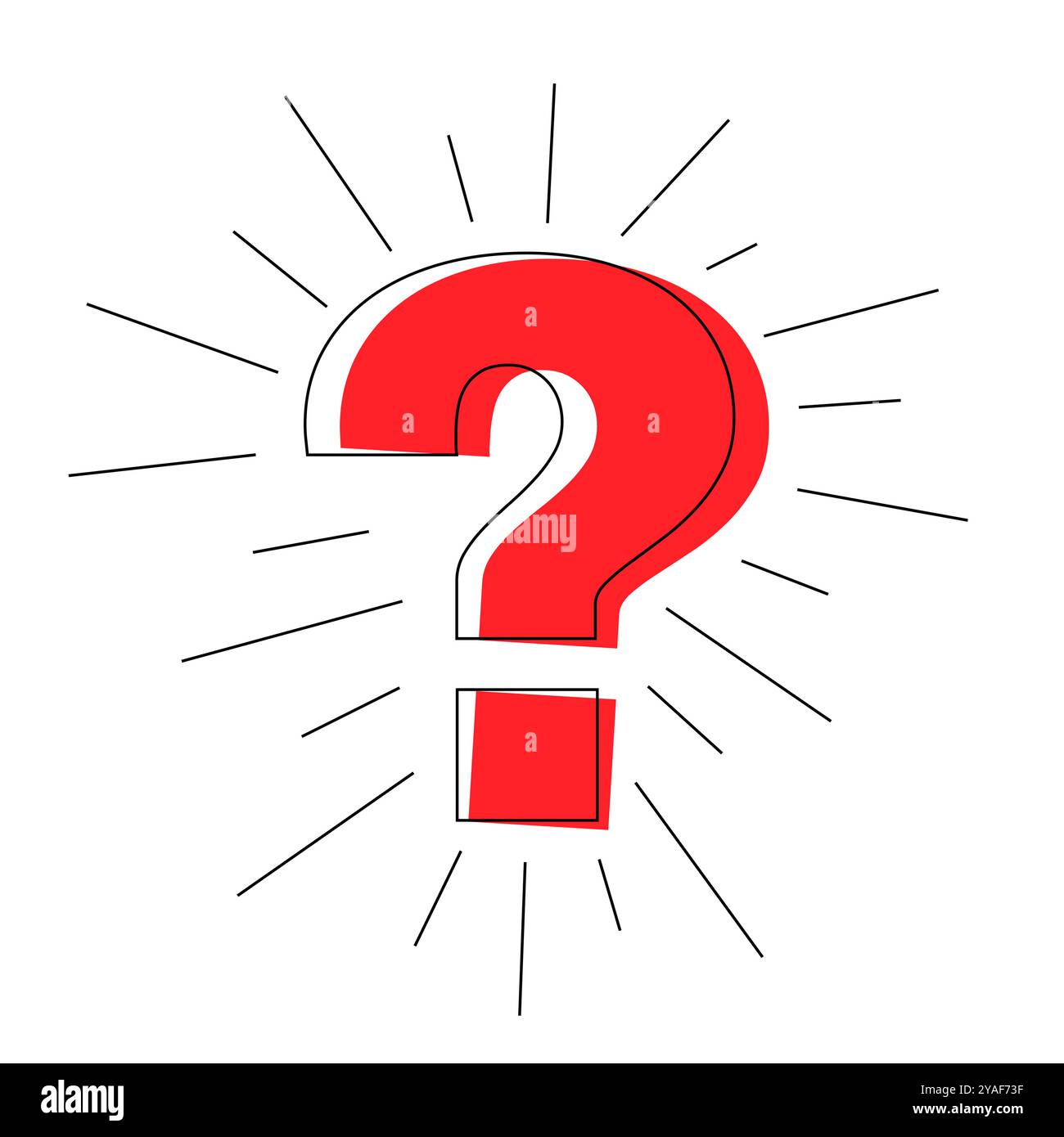 modern question mark template for idea or message vector Stock Vector ...