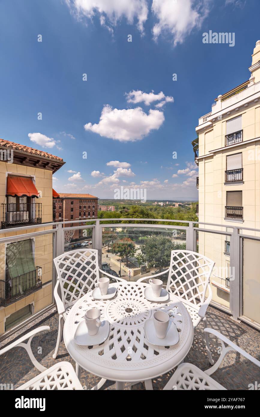 urban terraces with a view are a hidden treasure in the city Stock ...