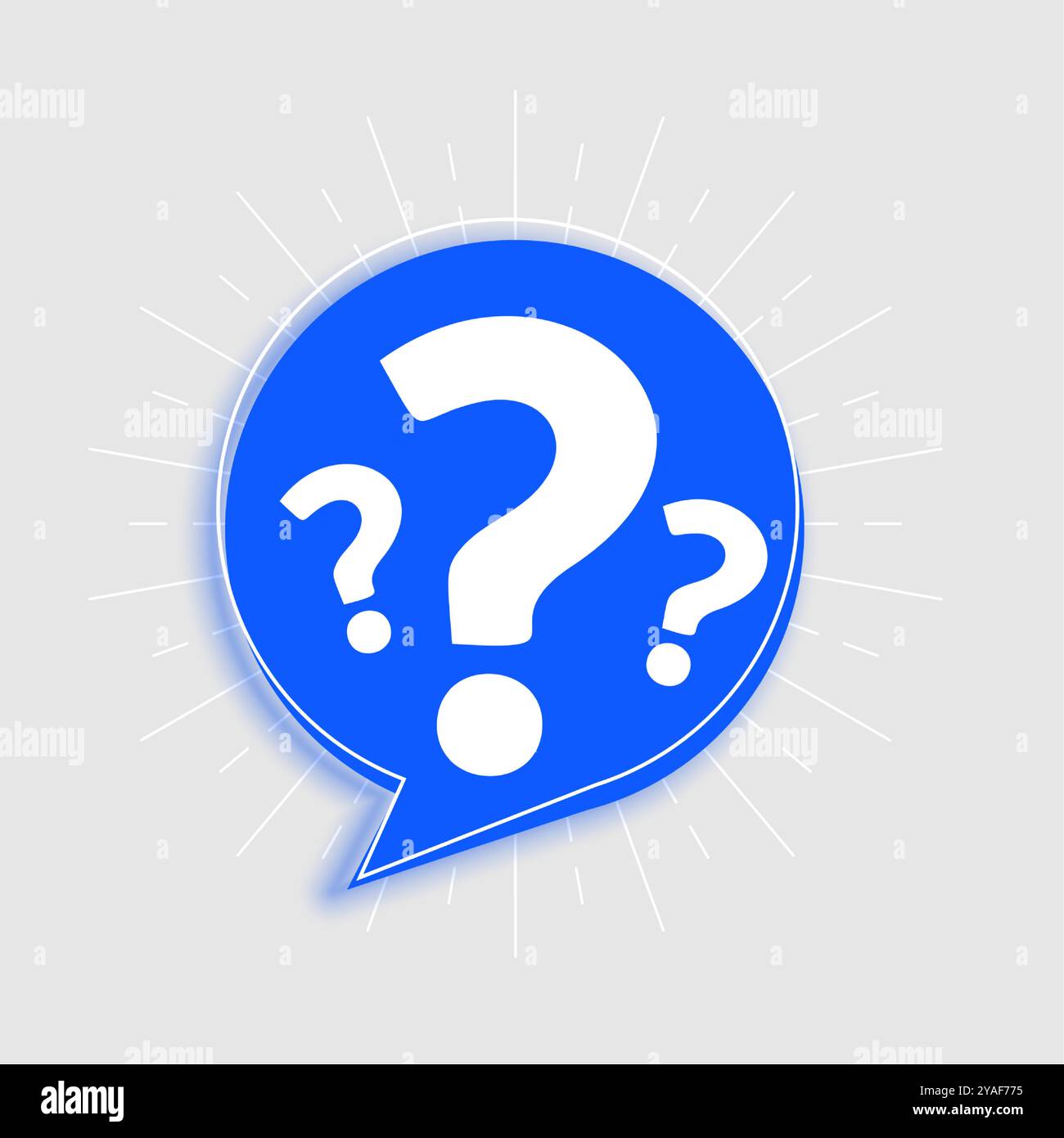 modern question mark symbol template with chat box design vector Stock ...