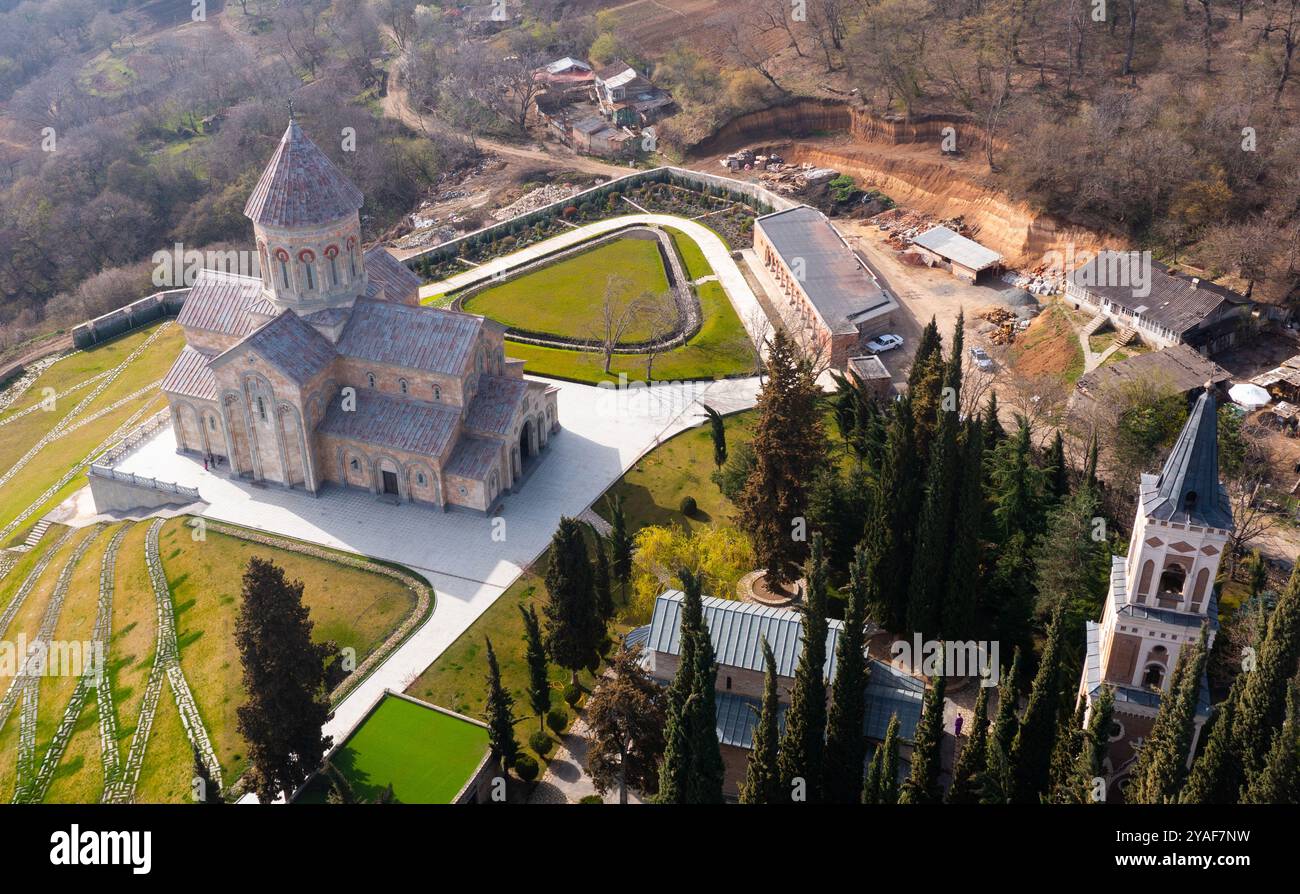 Bodbe Monastery of St. Nino. View from above. Georgia Stock Photo - Alamy