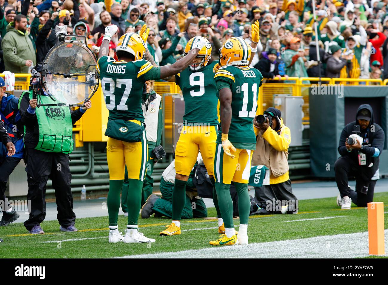Green Bay, Wisconsin, USA. 13th Oct, 2024. Green Bay Packers wide ...