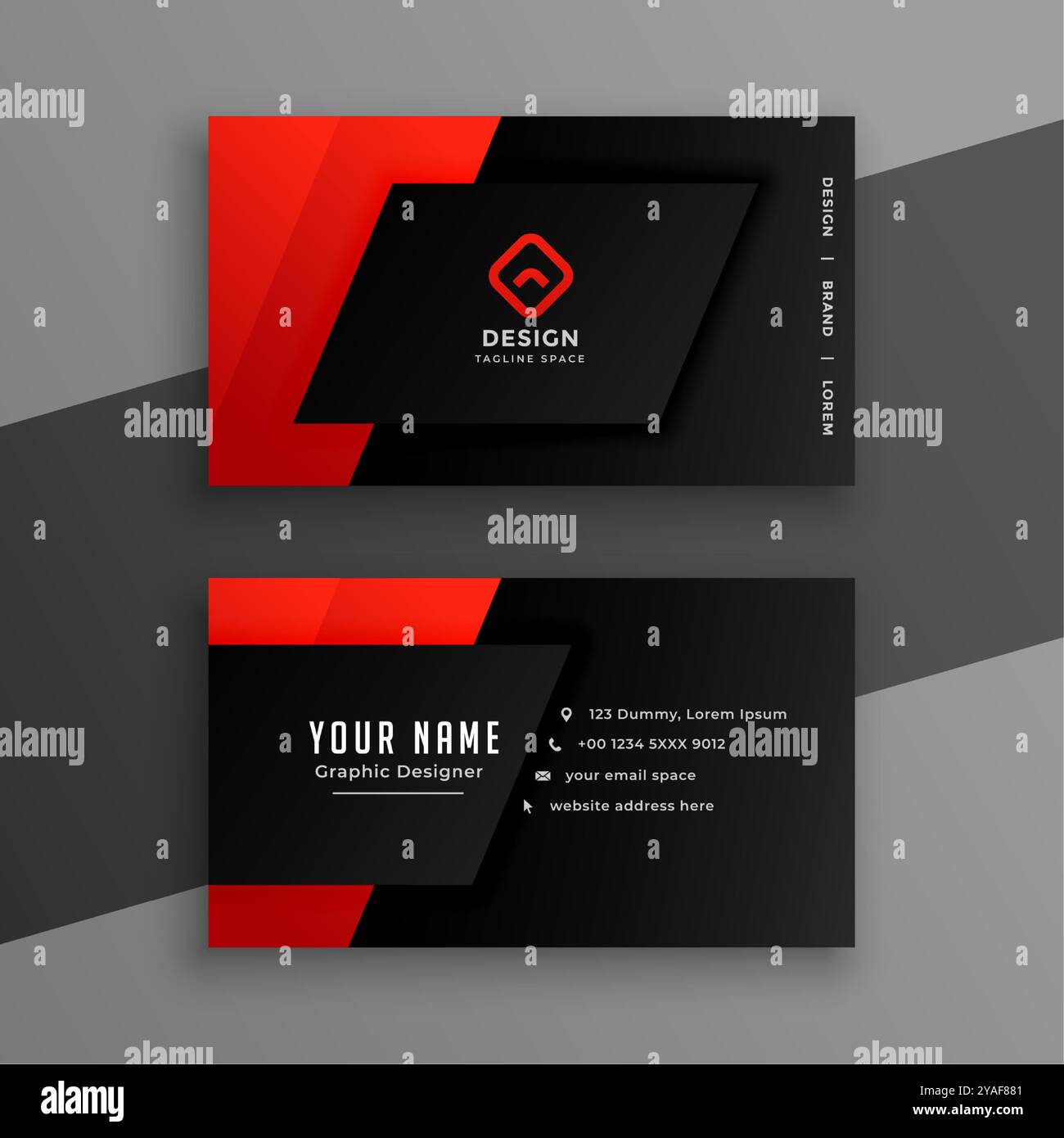modern corporate visiting card layout for business marketing and ...