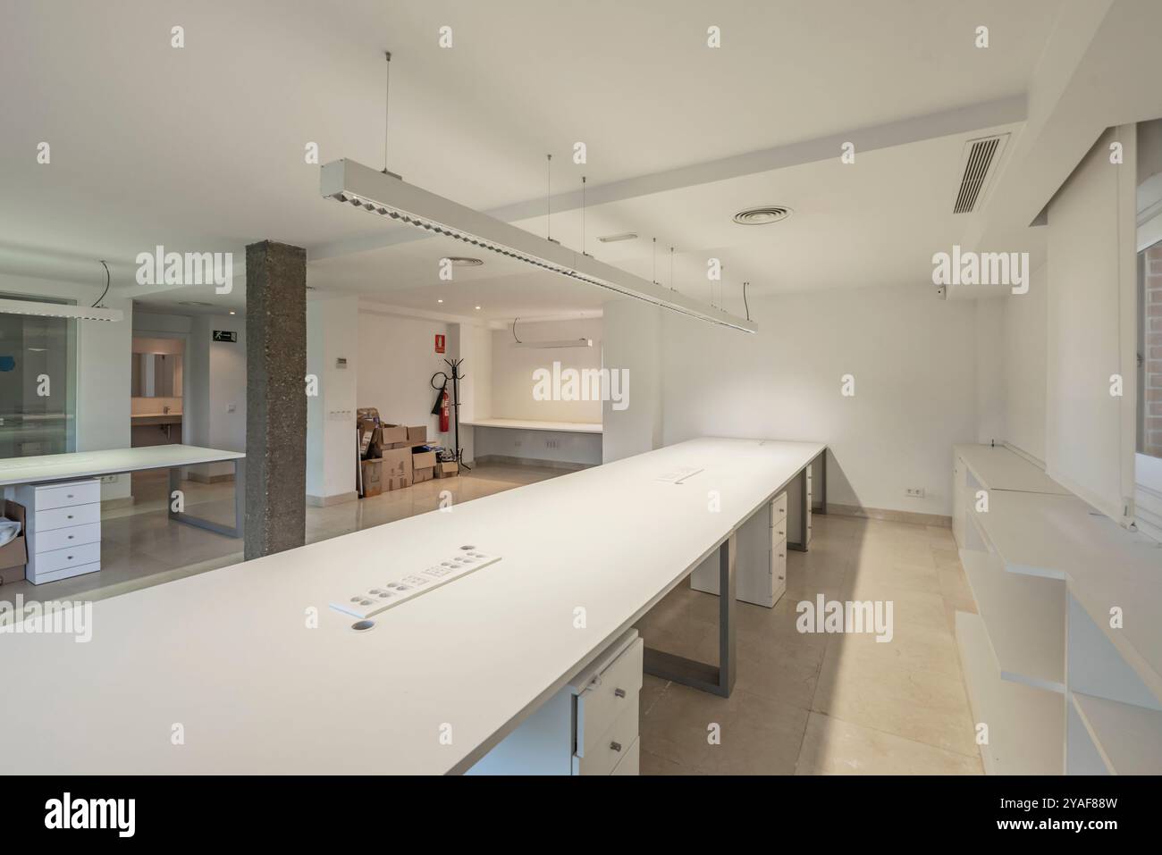 There are different types of desks, such as individual desks, L-shaped ...