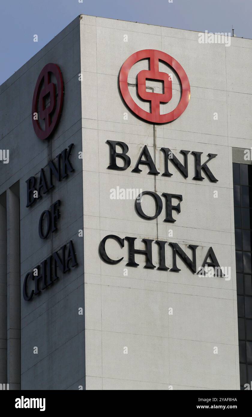 Kuala Lumpur, Malaysia - August 20, 2023: The Bank of China, ICBC ...