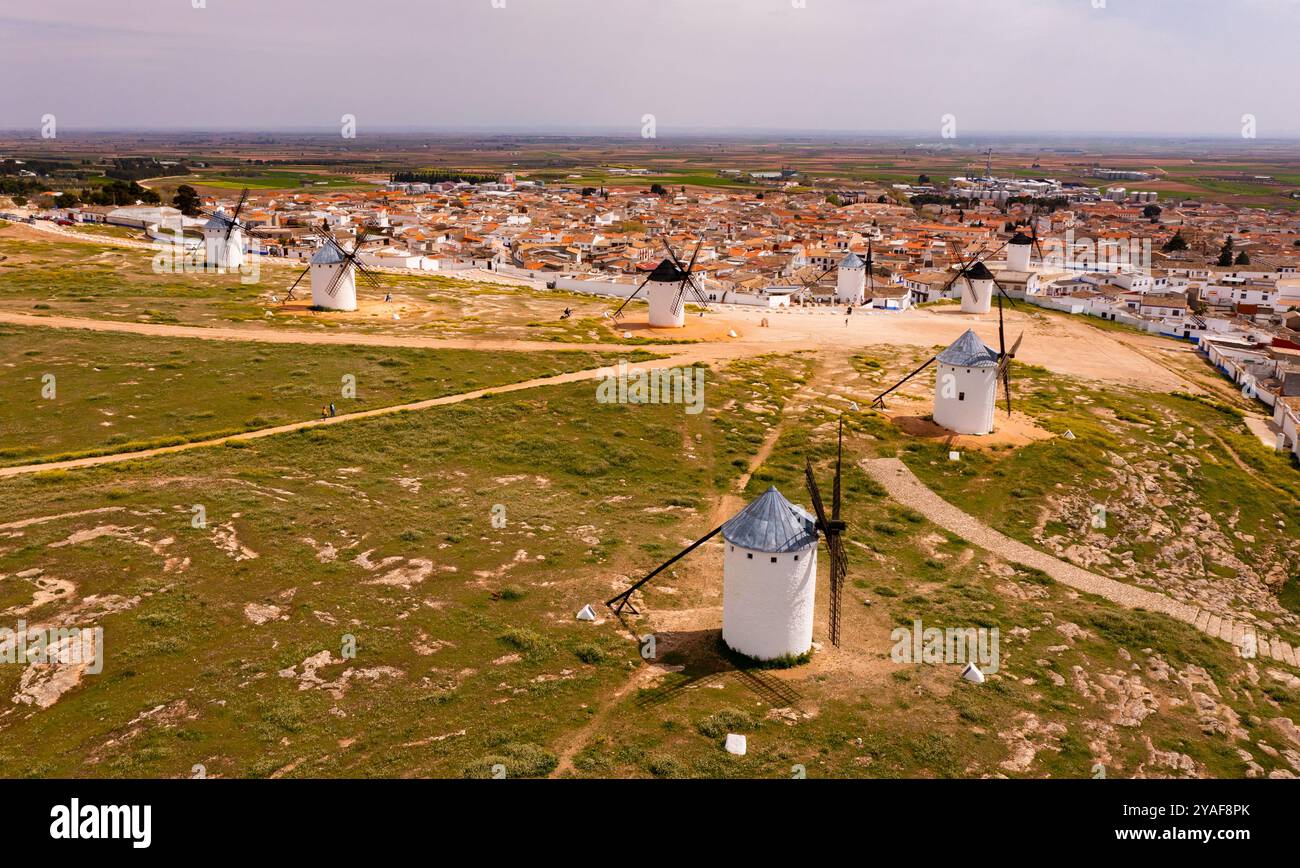 Aerial from traditional windmills hi-res stock photography and images ...