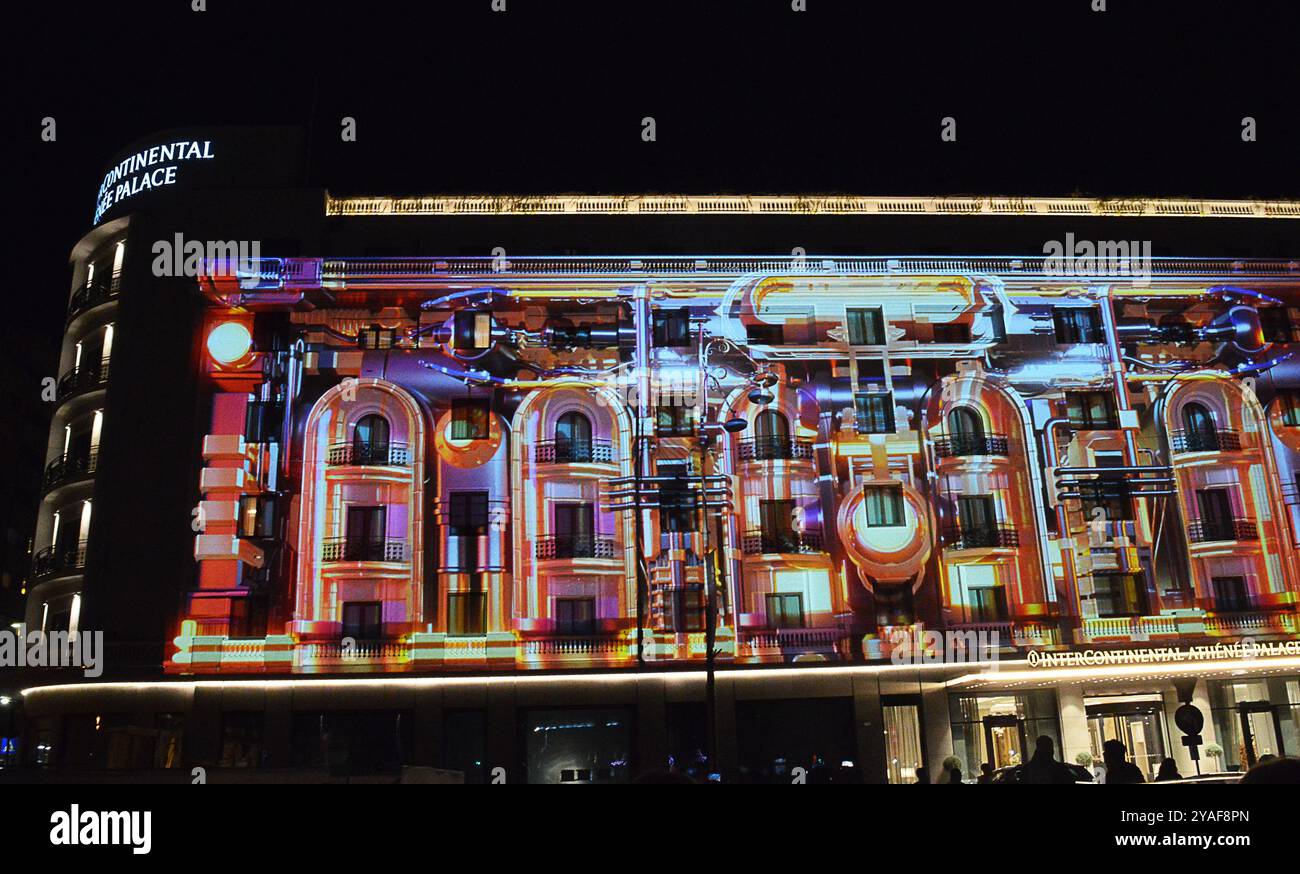 BUCHAREST - 13 OCTOBER 2024 - The Art Deco InterContinental Athénée Palace is transformed by ...