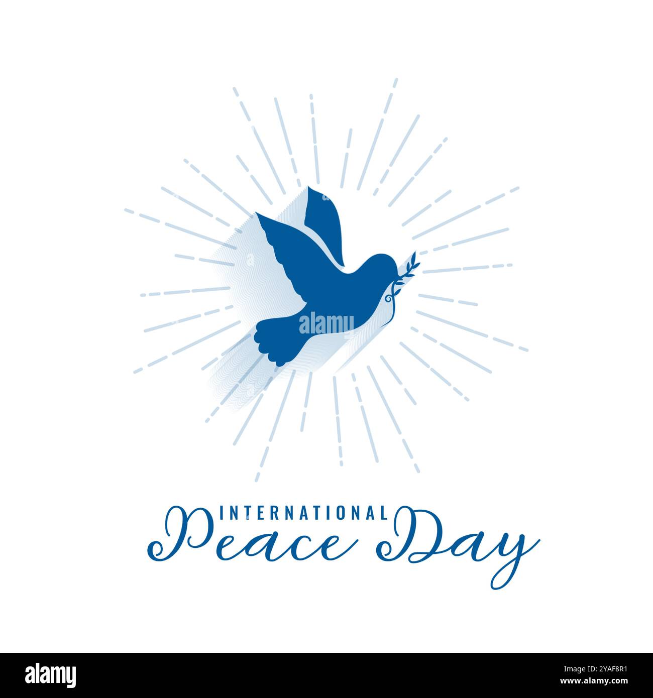 happy world peace day celebration poster a symbol of humanity vector ...