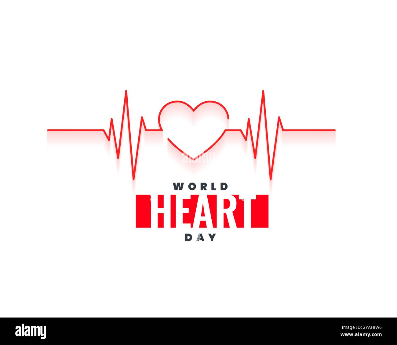 line style world heart day cardiac background for medical support ...