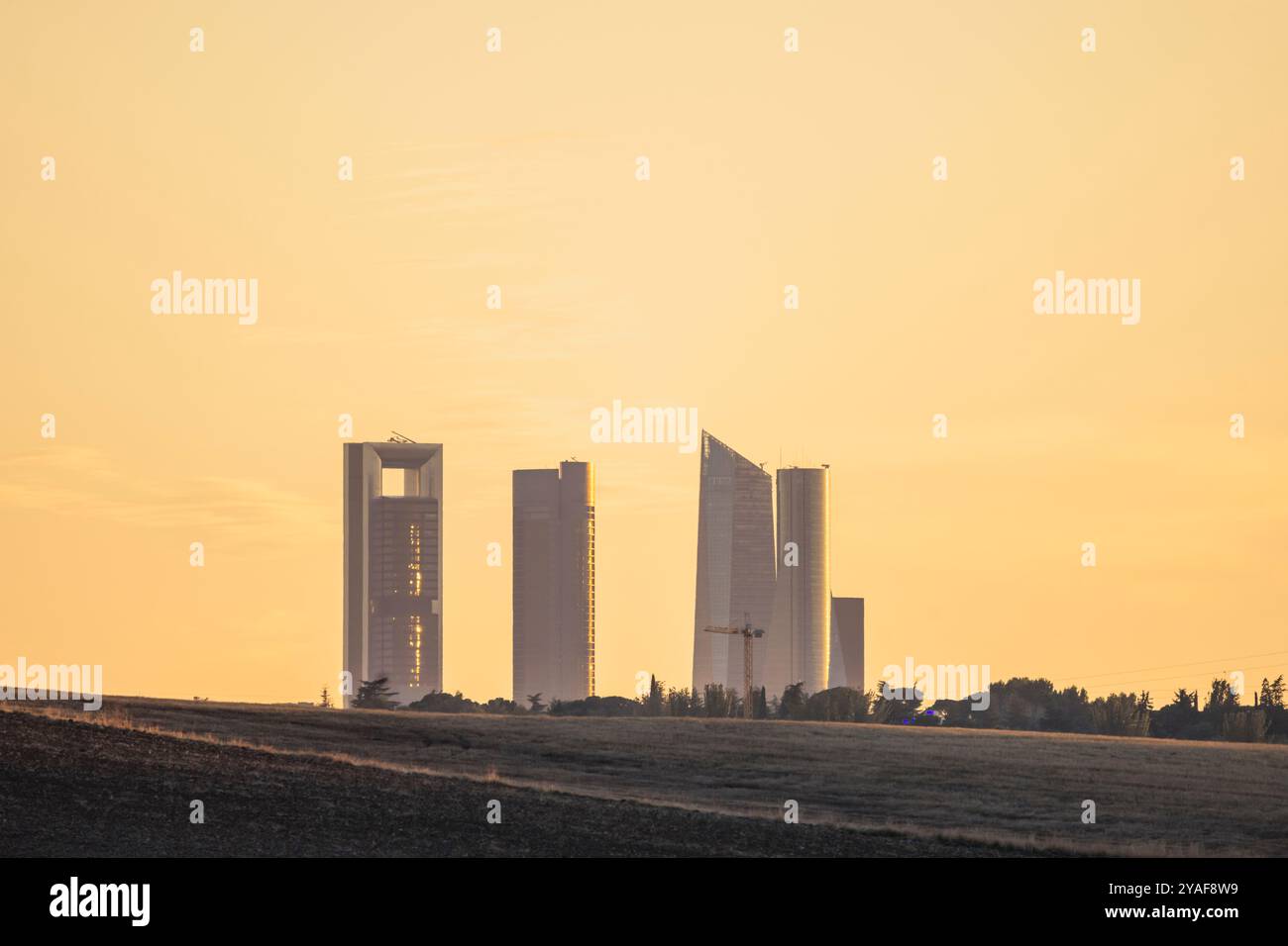 The Cuatro Torres Business Area known as the Cuatro Torres de Madrid ...