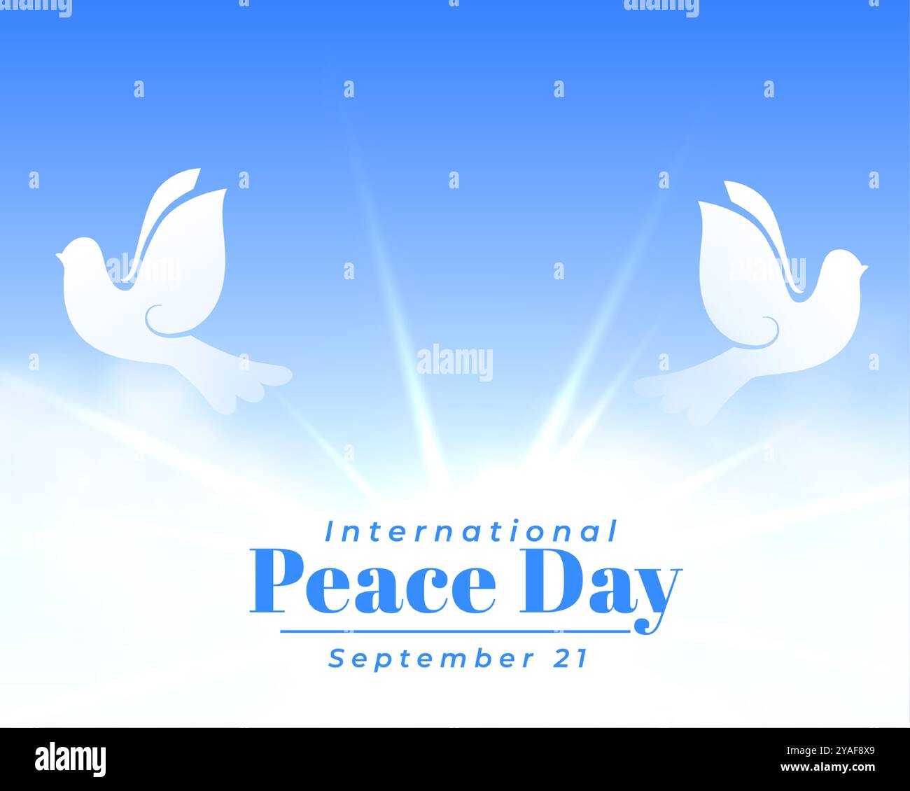 21st september international peace day background a symbol of hope ...