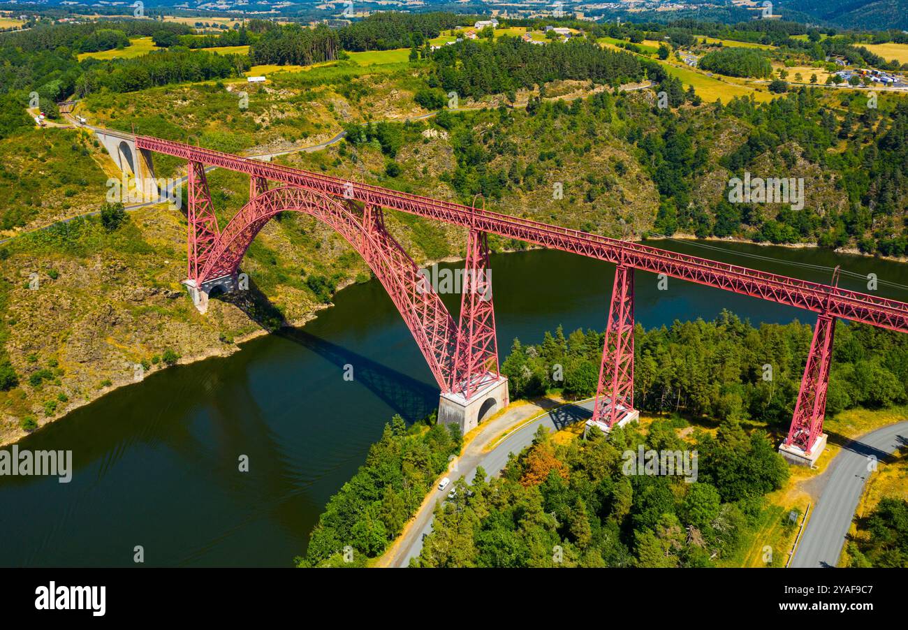 Aerial view of Garabit Viaduct, France Stock Photo - Alamy