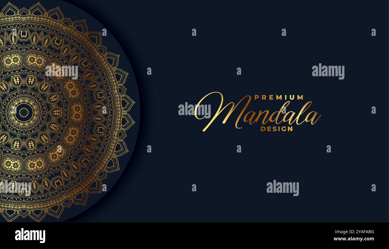 Indian style mandala Stock Vector Images - Alamy
