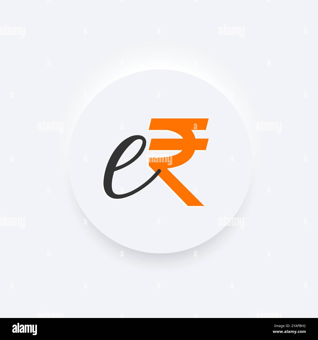 indian e-rupi or erupee digital currency symbol background for secure ...