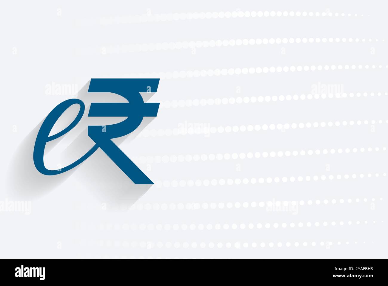 e-rupi erupee symbol on white background design vector Stock Vector ...