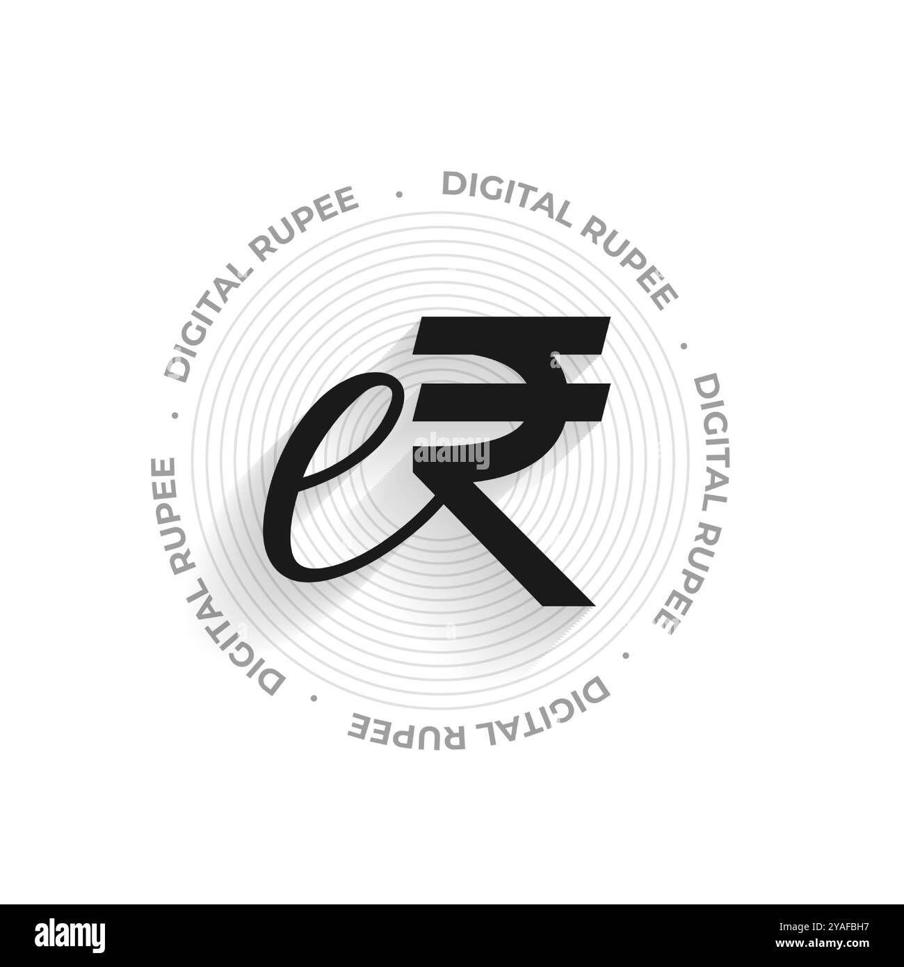 secure indian currency e rupi symbol background for digital economy ...