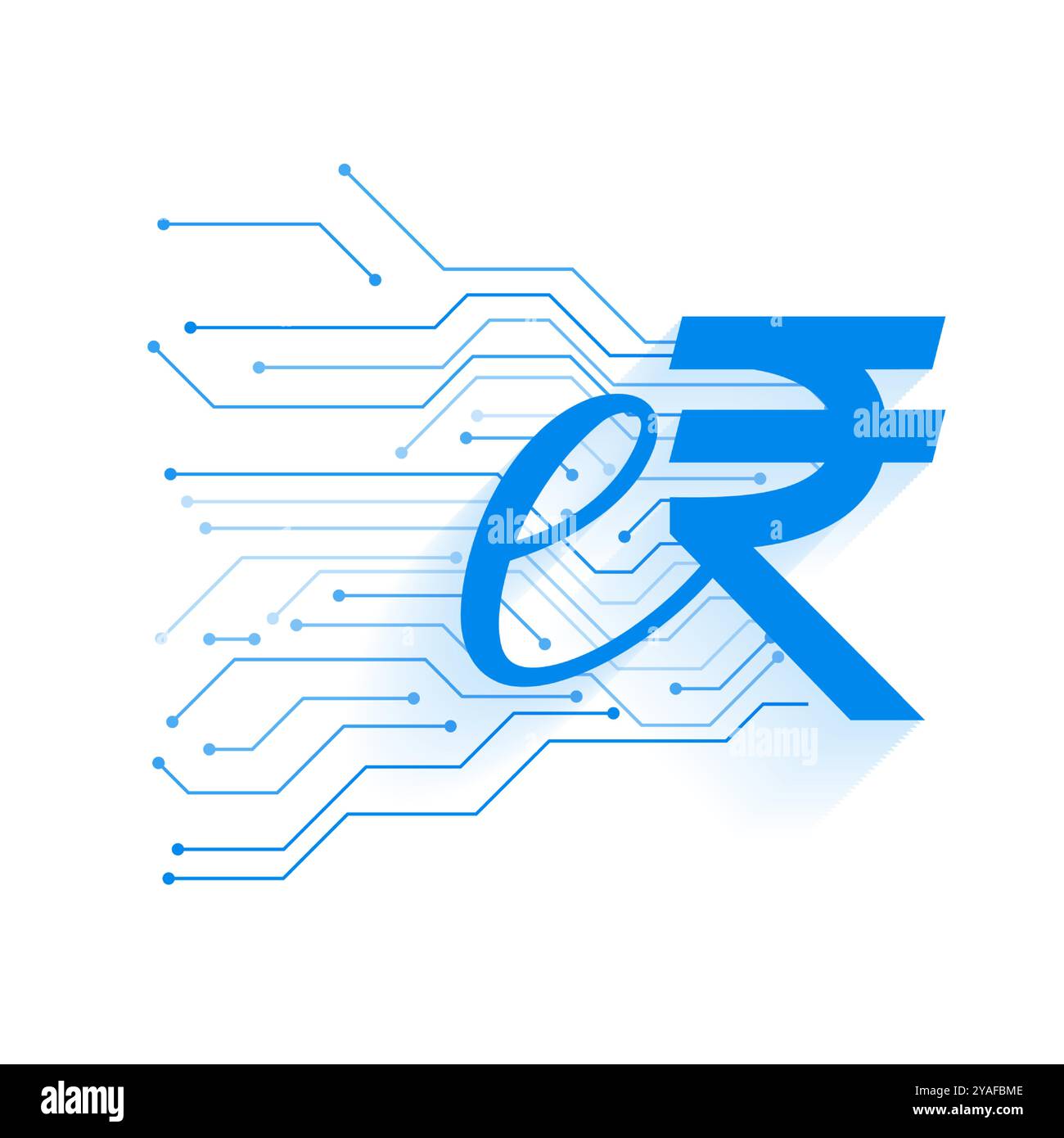 digital e-rupi virtual currency payment system background vector Stock ...