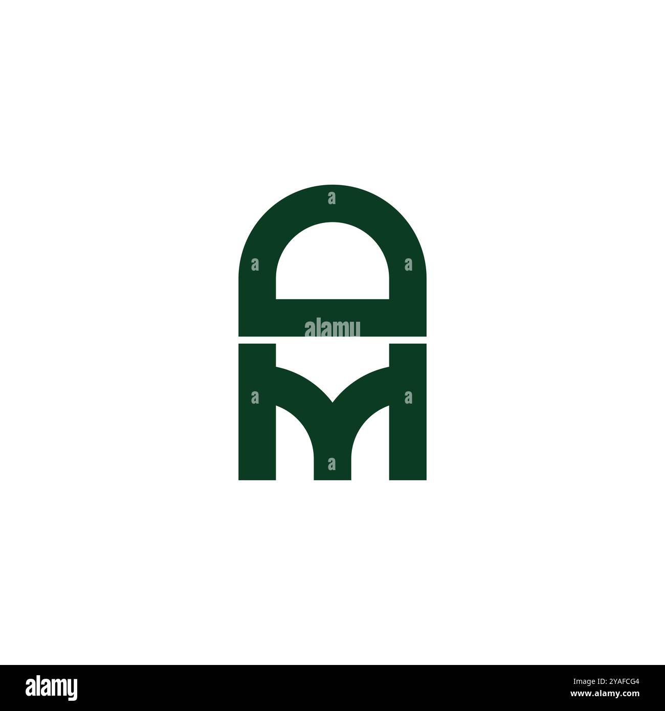 letter dm abstract simple geometric logo vector Stock Vector Image ...