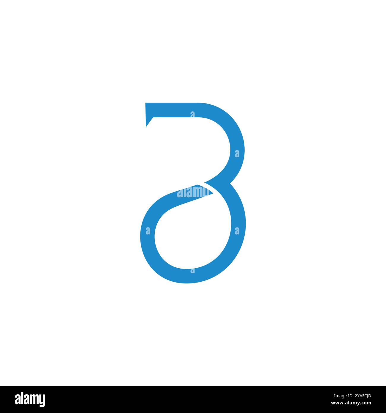 letter b abstract drop water simple logo vector Stock Vector Image ...